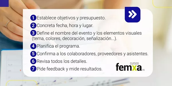 Cómo organizar un evento en 7 sencillos pasos