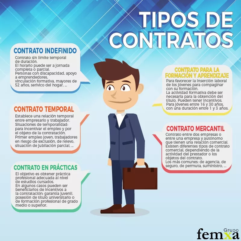 infografía tipos de contratos | My XXX Hot Girl